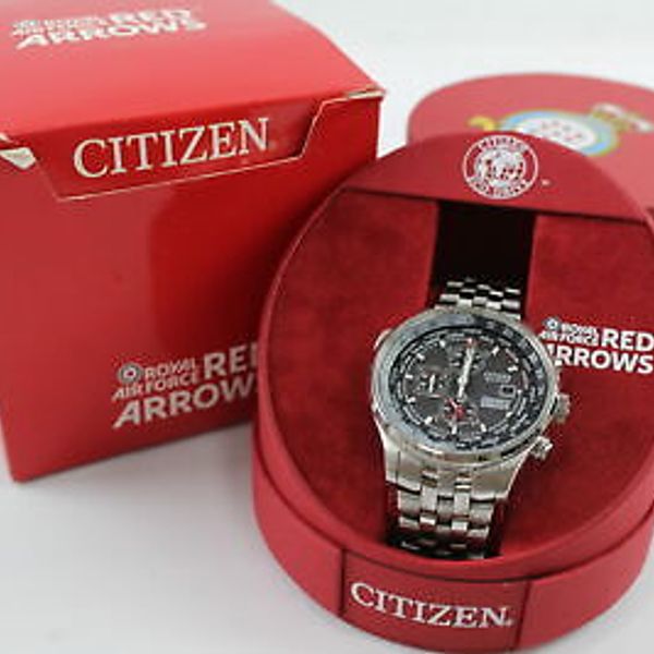 Mens Citizen Eco Drive RAF Red Arrows Edition Chronograph Watch Quartz ...