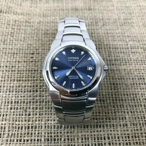 CITIZEN E760-H30164 ECO DRIVE PERPETUAL CALENDAR MENS STAINLESS STEEL ...