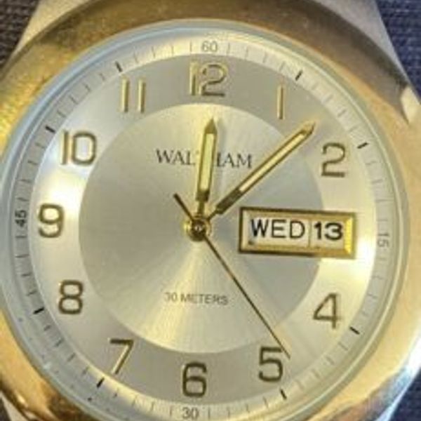 Waltham WAM 012 Mens Stainless Watch Japan Movement Not Working ...