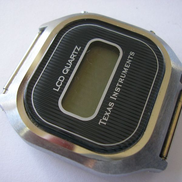 N.O.S. TEXAS INSTRUMENTS LCD VINTAGE DIGI QUARTZ WATCH, FOR PARTS OR ...