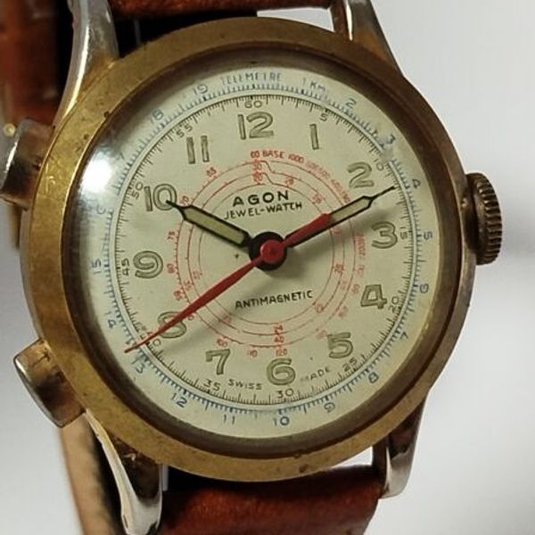 Vintage Agon Chronostop Mechanical Swiss Watch | WatchCharts Marketplace