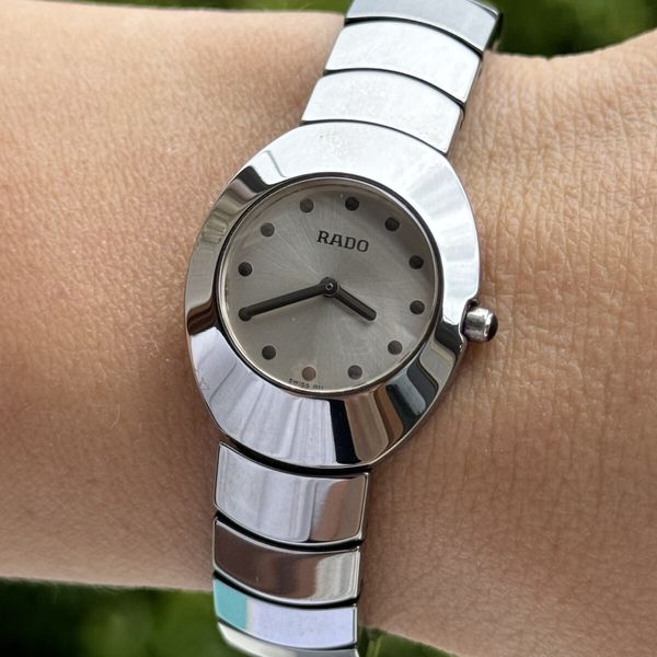 Rado Ovation Watch 011 High Tech Ceramic Quartz Lady Gray Swiss Made ...
