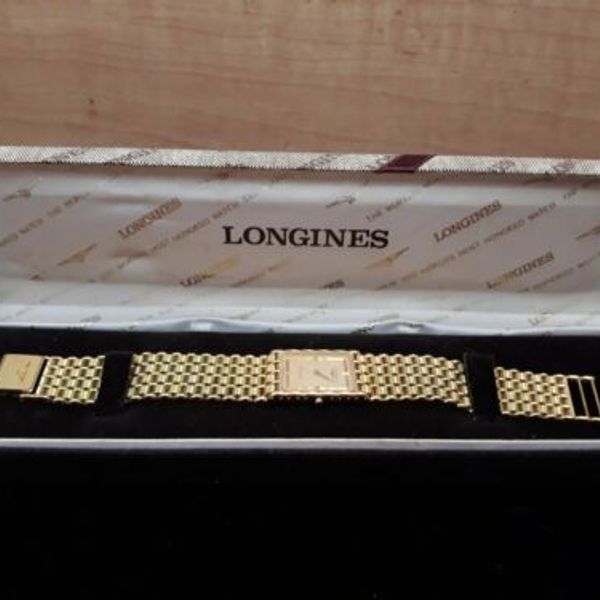 Vintage Longines MZ5712 Swiss 0961 Quartz Gold Toned Mens Watch ...