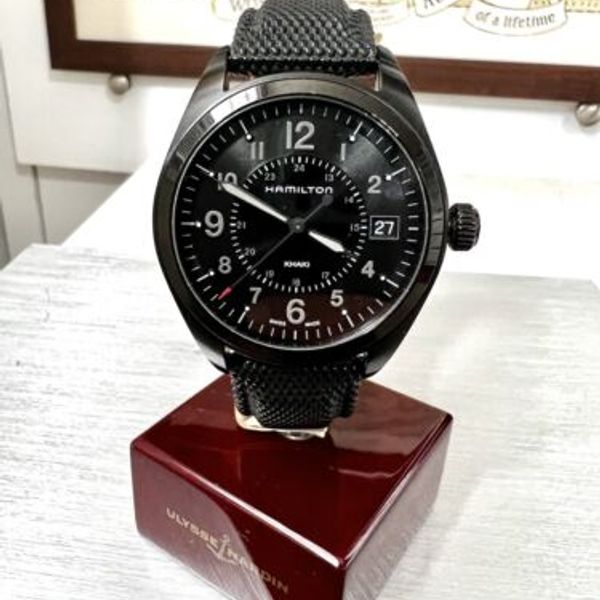 Hamilton Khaki Field Quartz Black 40mm H68401735 H684010 Men's Watch ...