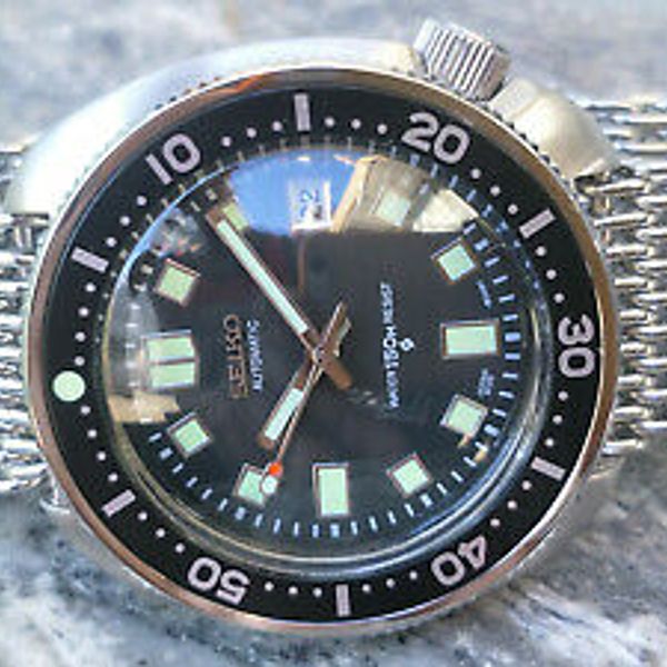 6105 APOCALYPSE MOD VINTAGE SEIKO DIVER TURTLE AUTOMATIC MEN'S WATCH ...