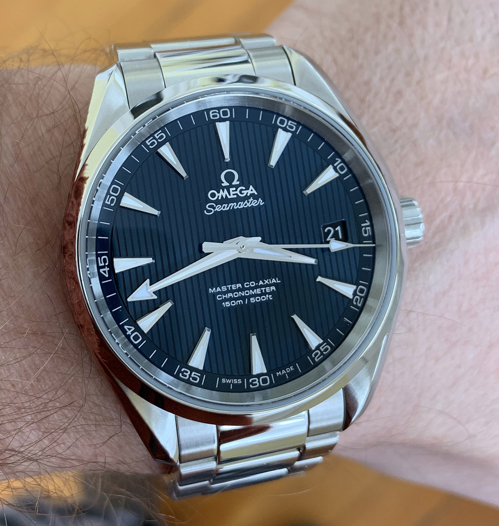 Omega Seamaster Aqua Terra Master Co-Axial 8500 Blue Teak 41.5mm ...