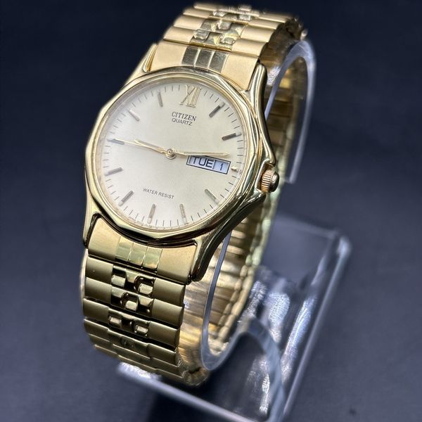 Vintage Citizen Quartz Day/Date 5500-S24486 Menâ s Watch w/ Original ...
