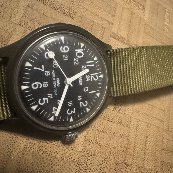 Vintage Timex MacGyver Camper Military Field Mechanical Watch ...