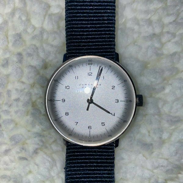 Junghans Max Bill Watch - White Face - Black Strap | WatchCharts