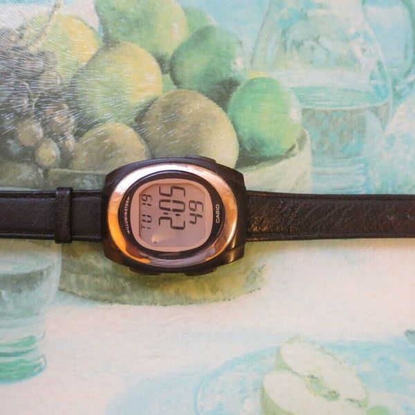 Casio F-E10 Digital Watch. Module 2428. with Genuine Leather Strap ...