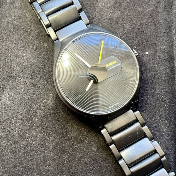 RADO Automatic Black Ceramic Watch â Used â Small Chip â Swiss Made ...