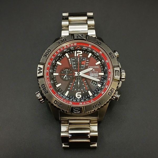 Citizen Promaster Red Arrows Navihawk A.T #H804-A5WCC01 Eco Drive Watch ...