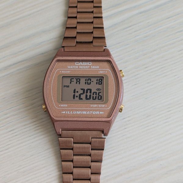 Casio Vintage Illuminator Rose Gold digital watch | WatchCharts Marketplace