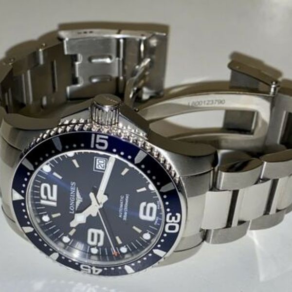 Longines HydroConquest Stainless Steel Men’s Watch Blue Dial With Box ...