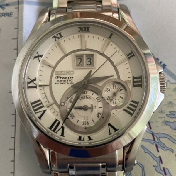 Seiko Premier KINETIC Perpetual 7056-0AA0 | WatchCharts Marketplace
