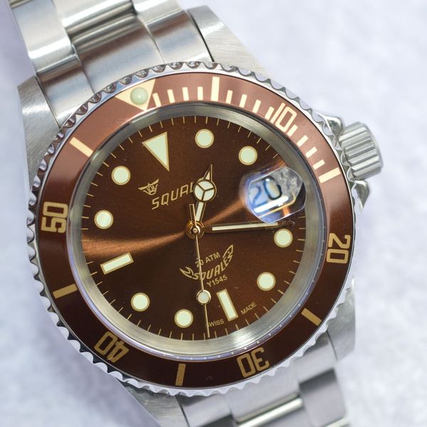 FS: Squale 20 ATMOS 1545 "Root Beer" Heritage Diver + 3 Bonus Straps ...