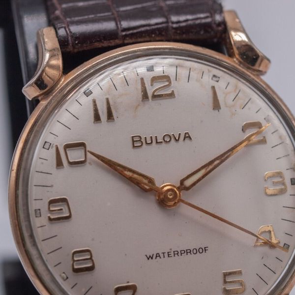 1962 - Bulova Sea King C Men's 32mm 10k RGP Slim Hand Wind Watch 11AFC ...