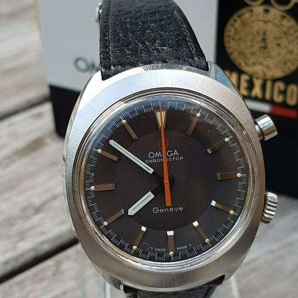 Omega Chronostop 1968 Mexico Olympics, Original Case, Beautiful ...