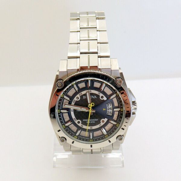 Bulova Precisionist 96B131 Wrist Watch for Men 46mm Stainless Steel ...
