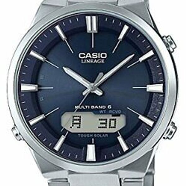 LINEAGE Casio Watch Liniage Radio Solar LCW-M510D-2AJF Men's Silver NEW ...