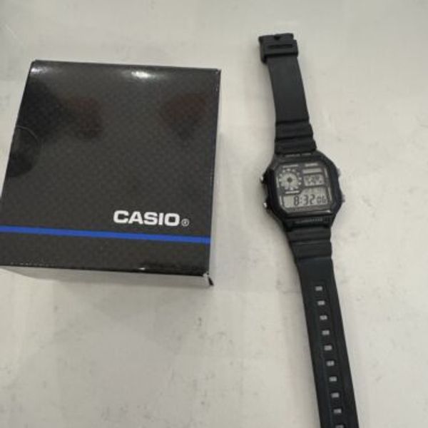 SYNOKE Watch Digital World Time Illuminator Black Styled On Casio AE ...
