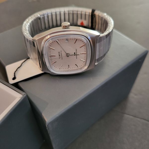 Timex Automatic 1983 E-Line Reissue 34mm With Expansion Band Watch ...