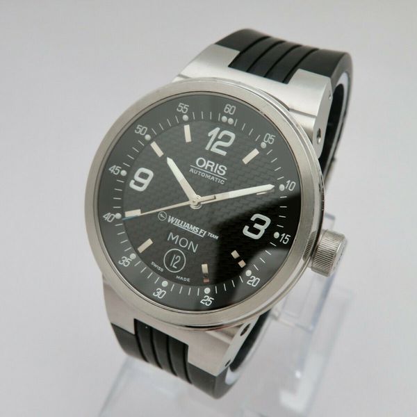 Oris 7560 Automatic Wristwatch Williams F1 Team Dual Date ETA 2836-2 ...