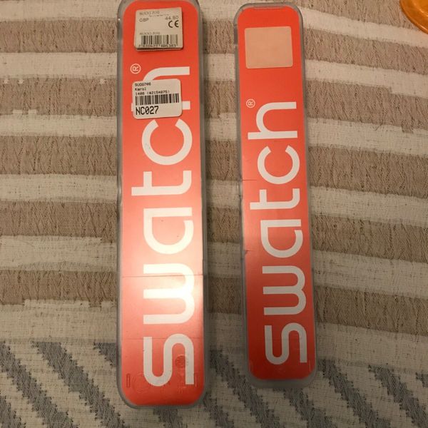 2x Swatch watch boxes only | WatchCharts Marketplace