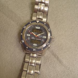 MENS CASIO MARLIN DURO BLUE FACE MDV 104 DIVERS ANALOG WATCH JAPAN 5058 ...