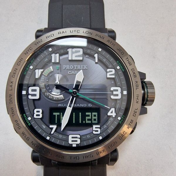 Casio Pro Trek PRW-6600Y Black Silicone Strap + FREE P+P | WatchCharts Marketplace