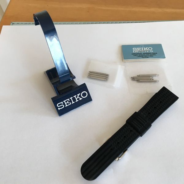 Seiko Vintage plastic watch display stand and 22mm spring bars and ...