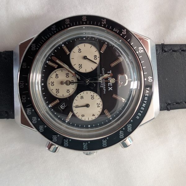 Timex Q Chronograph Quartz Black Dial Men's Watch TW2V42700 - NEARLY ...