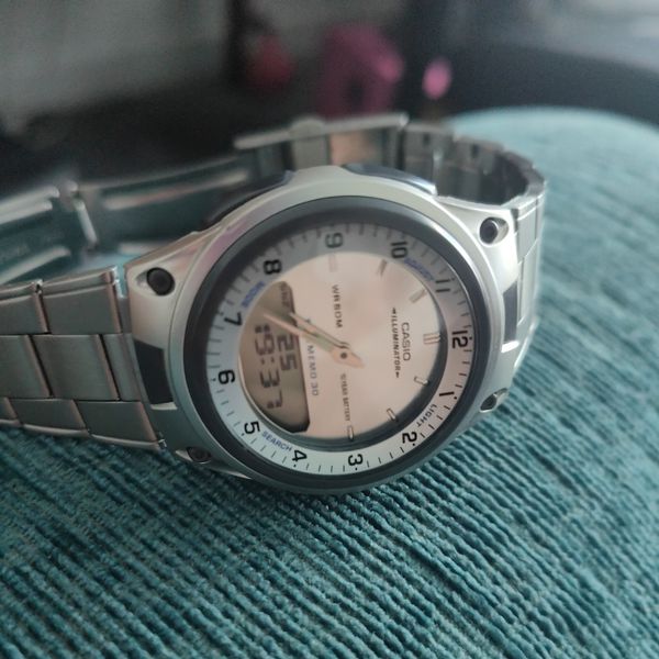 CASIO AW-80 ILLUMINATOR Telememo 30 Menâ s watch, Quartz, 40mm Face ...
