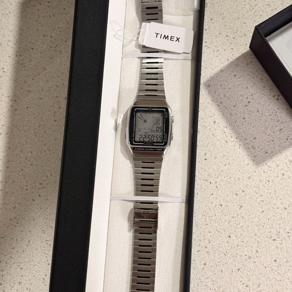 Q Timex Reissue Digital LCA Stainless Steel Watch | WatchCharts Marketplace