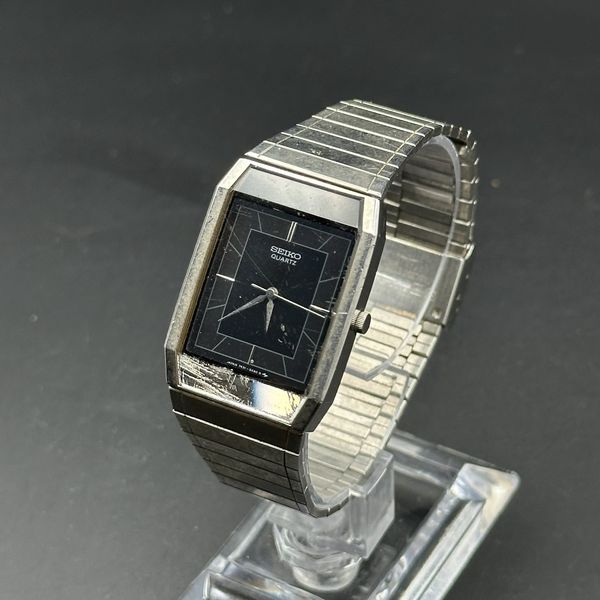 Vintage Seiko JDM Sleek Rectangular Case Japan Made Men's Quartz Watch ...