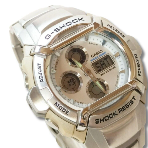 CASIO G-SHOCK G-501D Cockpit Silver Analog Digital Watch NEW BATTERY ...
