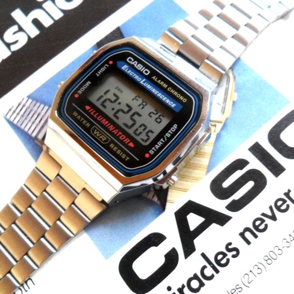 Vintage Men's Casio Alarm Chronograph Electro Illuminator WR Digital ...