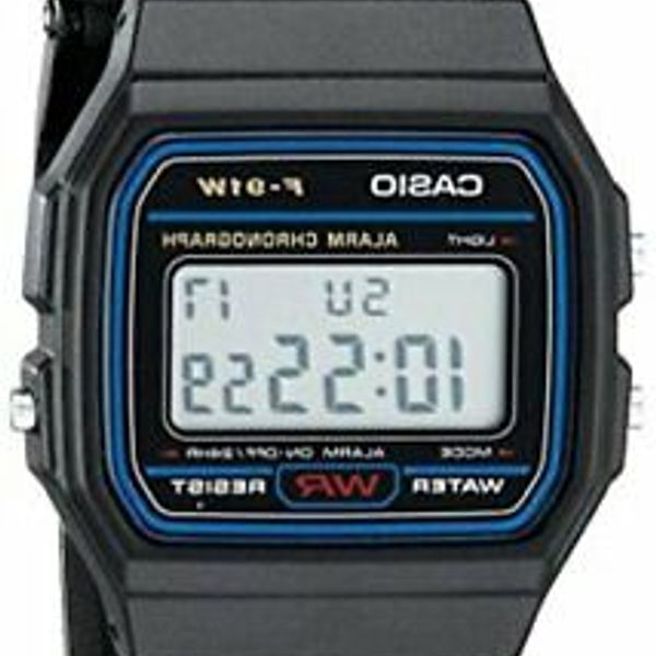 Casio F91W-1 Classic Resin Strap Digital Sport Watch, Black, Size No Size PjJE | WatchCharts