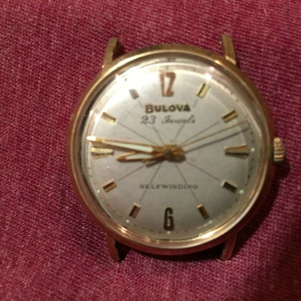 Vintage Men's Bulova Self Winding Wrist Watch 23 Jewels 10K RGP Water ...