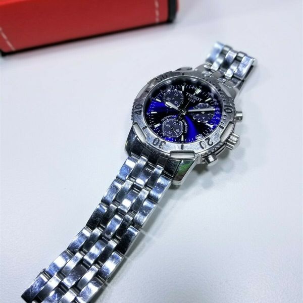 TISSOT PRS 200 Swiss Chronograph Luxury Watch Sapphire Blue Face NEW ...