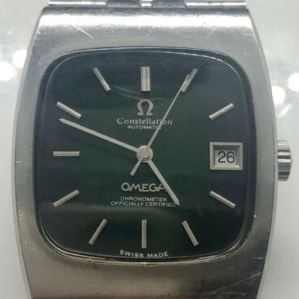 Vintage OMEGA Constellation Chronometer Date Square Automatic Men's ...