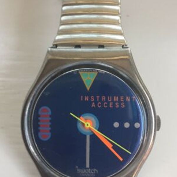 Retro SWATCH Swiss Watch Blue AG 1988 Instrument Access | WatchCharts