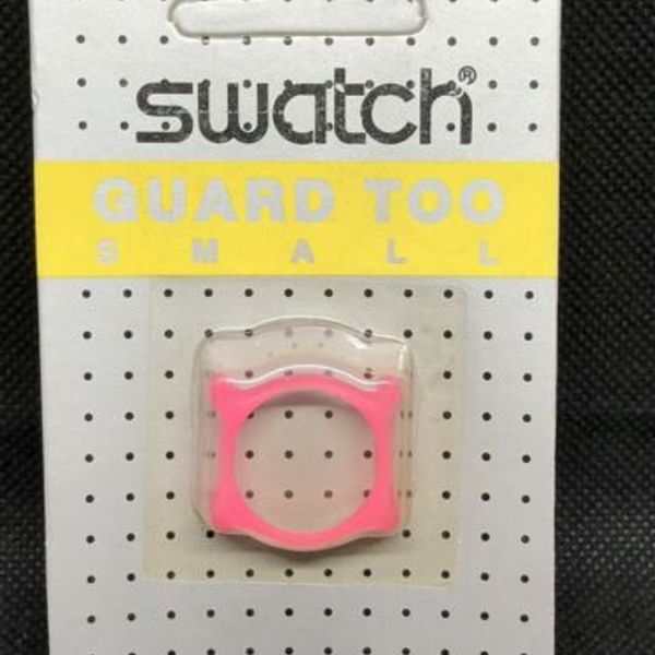 Hard To Find New Pink Vintage Swatch Watch Guard Too Small In Blister ...