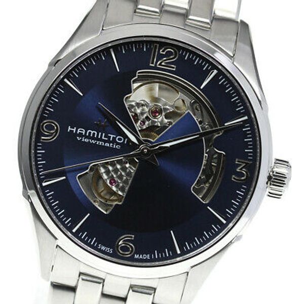 HAMILTON Jazzmaster Viewmatic H327050 Navy Dial Automatic Men's Watch ...