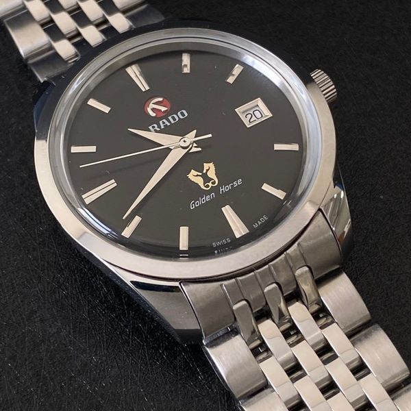 Rado Golden Horse Automatic Men's Watch Black Dial Stainless Steel ...