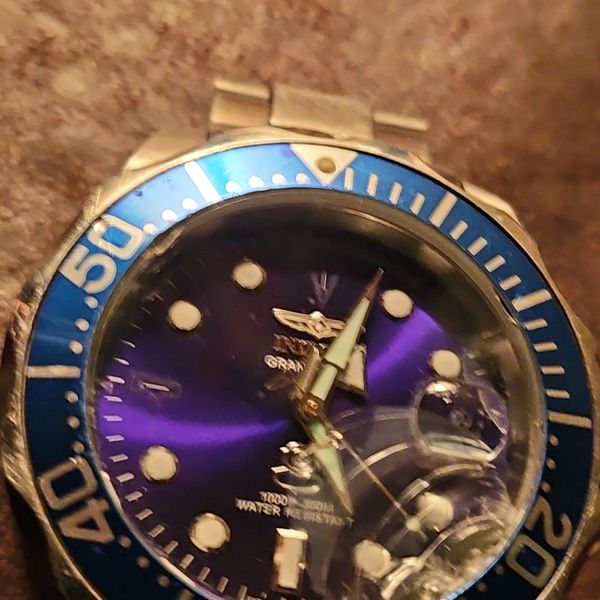 Invicta 47mm GRAND DIVER Automatic BLUE DIAL , DATE Watch MODEL 3045 ...