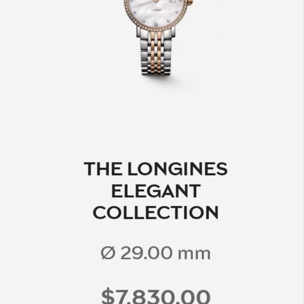 authentic longines watch, with 12 diamond | WatchCharts Marketplace