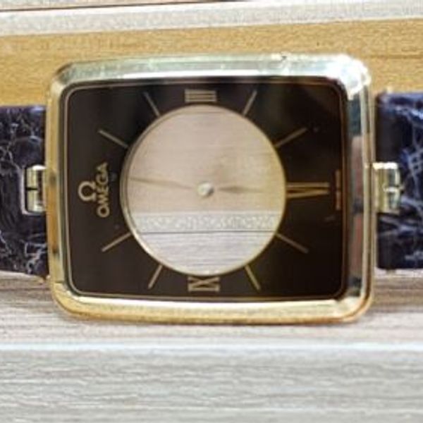 Rare Omega La Magique Magic 18k Gold Quartz Mens Watch - Non Working ...