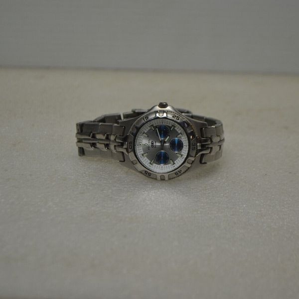 Fossil Blue BQ-9184 mens watch stainless 100M water resistant ...