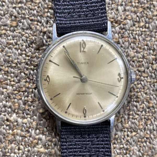 Vintage Timex Marlin Watch Hand Winding Working Keeping Time ...